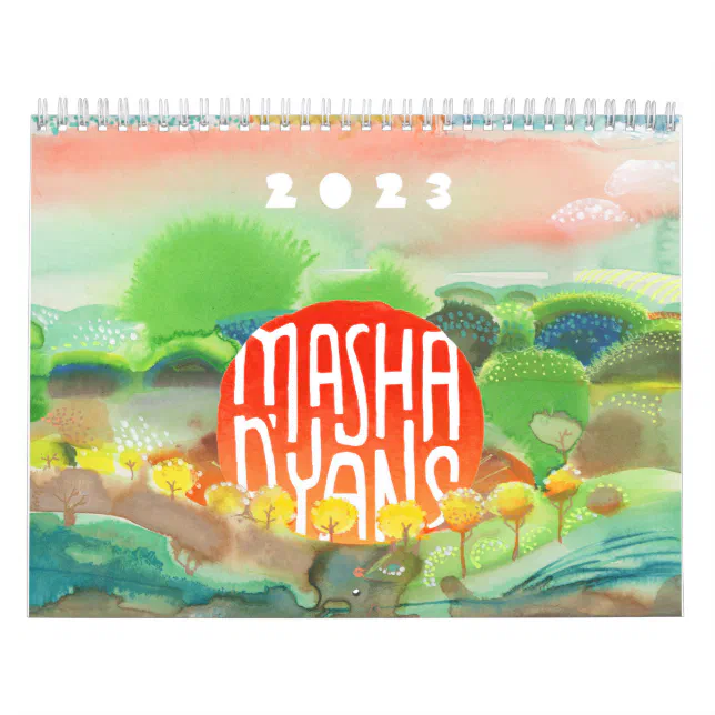 Masha D'yans 2023 WALL CALENDAR | Zazzle