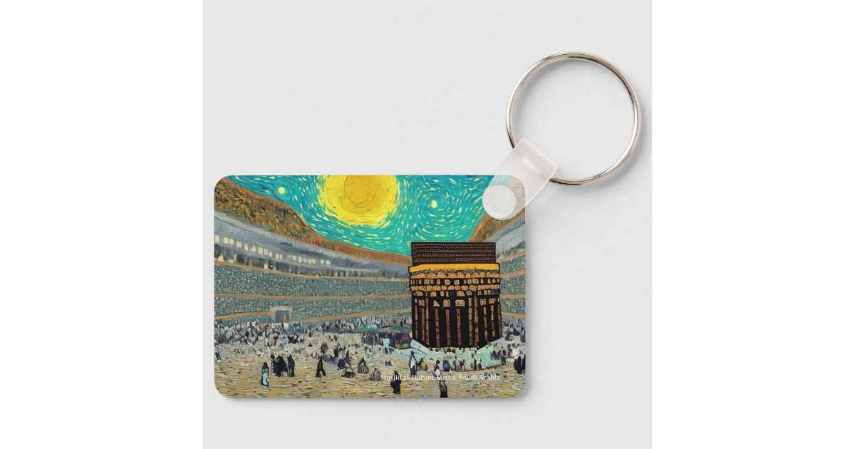 Masjid al-Haram, Mecca, Saudi Arabia on a key ring | Zazzle