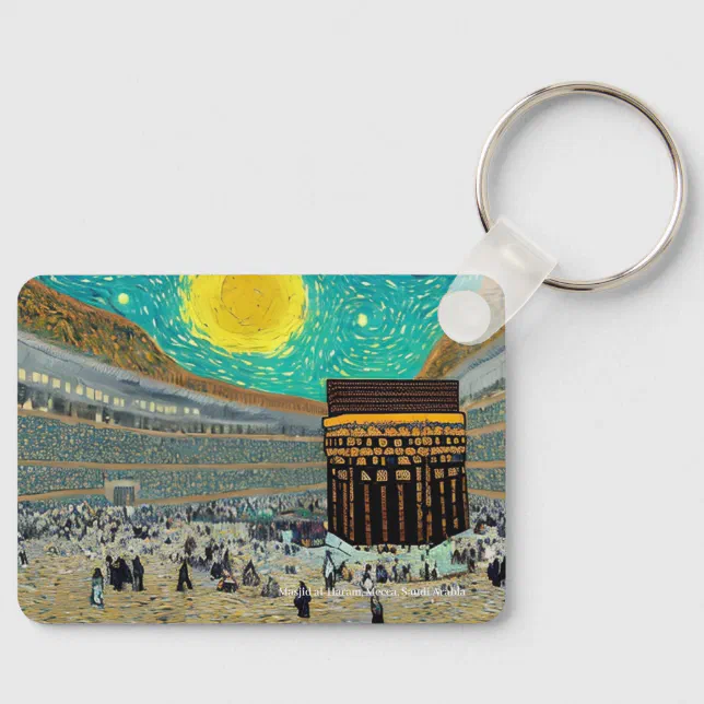 Masjid al-Haram, Mecca, Saudi Arabia on a key ring | Zazzle