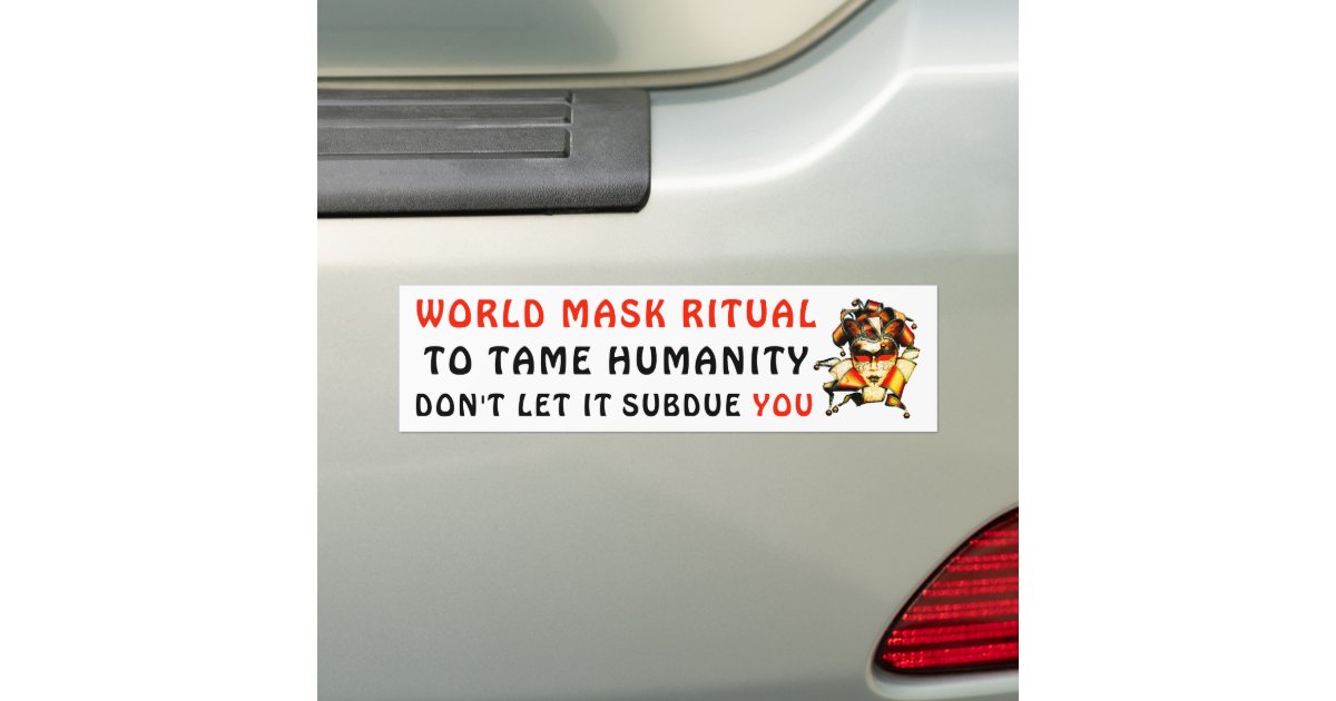 Mask Bumper Sticker | Zazzle