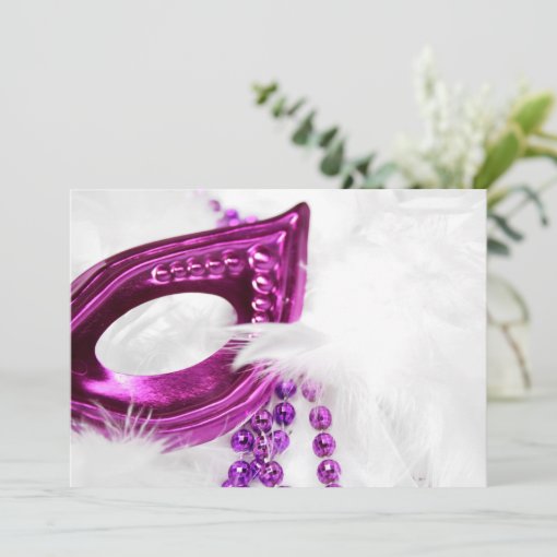 Mask Invitation | Zazzle