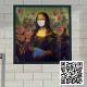 Masked Mona Lisa Playing Safe Around Coronavirus Poster | Zazzle