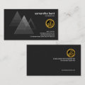 Maslow's Theory Triangle CEO Chairman Business Card | Zazzle