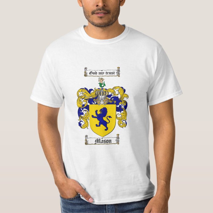 Mason Family Crest - Mason Coat of Arms T-Shirt | Zazzle.com