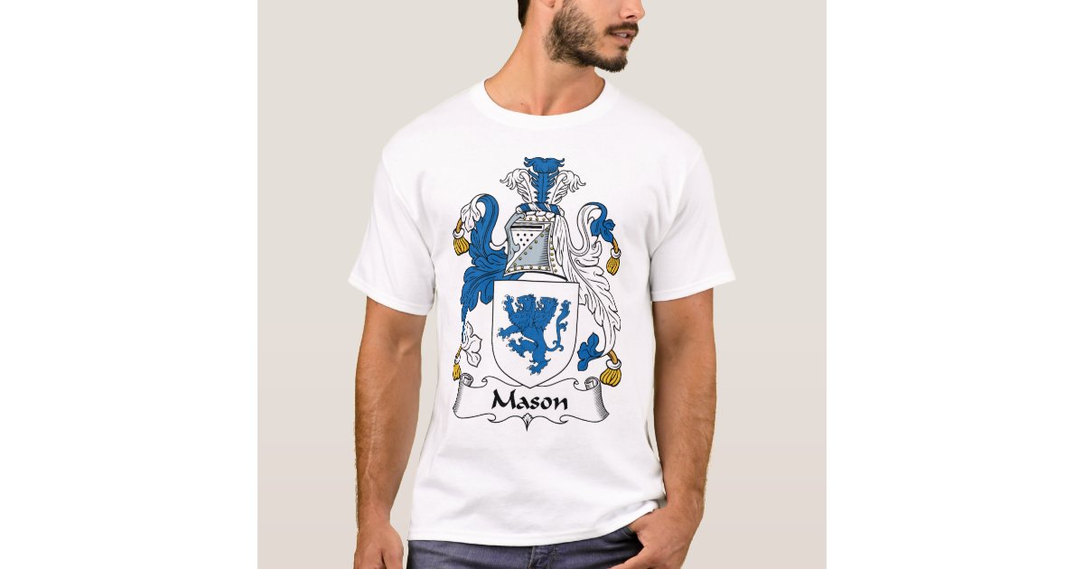 Mason Family Crest T-Shirt | Zazzle