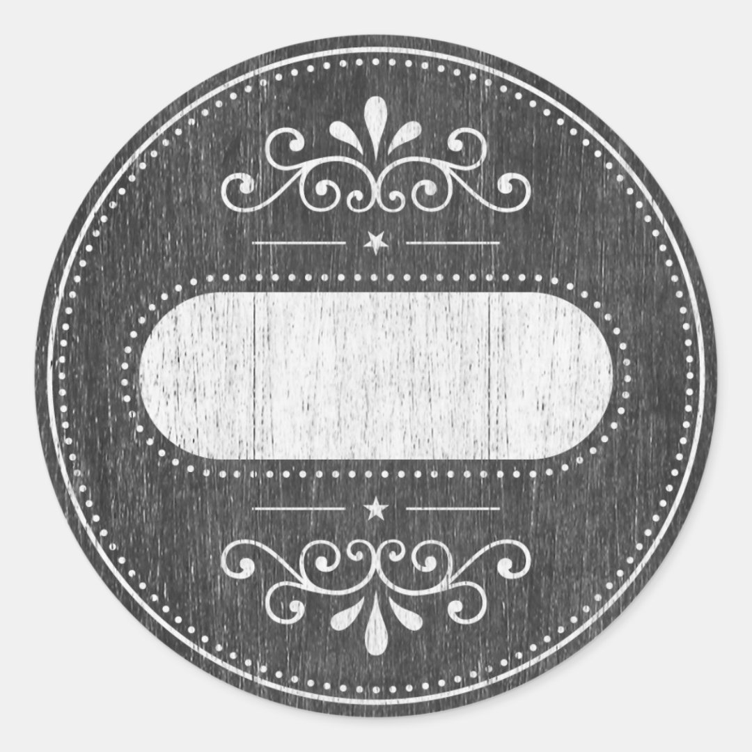 Mason Jar label - chalkboard series | Zazzle