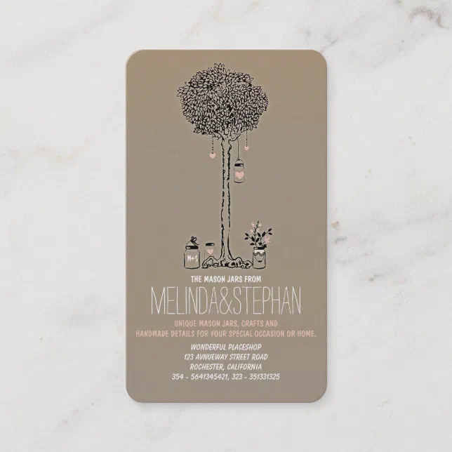 Mason Jars Business Cards | Zazzle