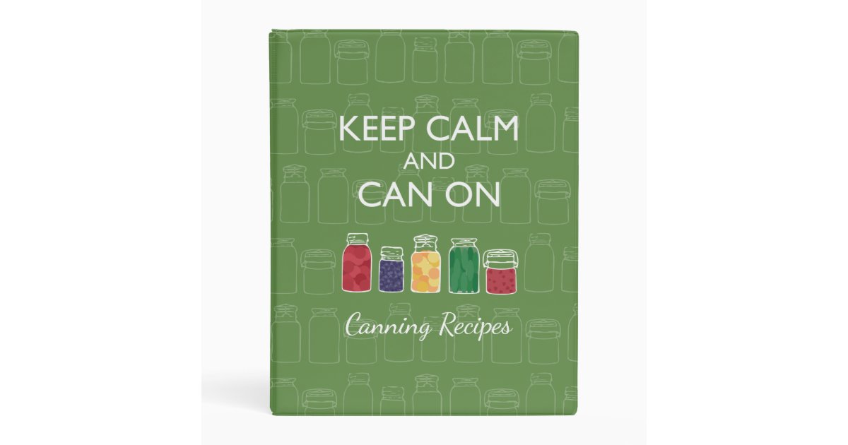 Mason Jars Recipe Book Canning Journal or Binder | Zazzle
