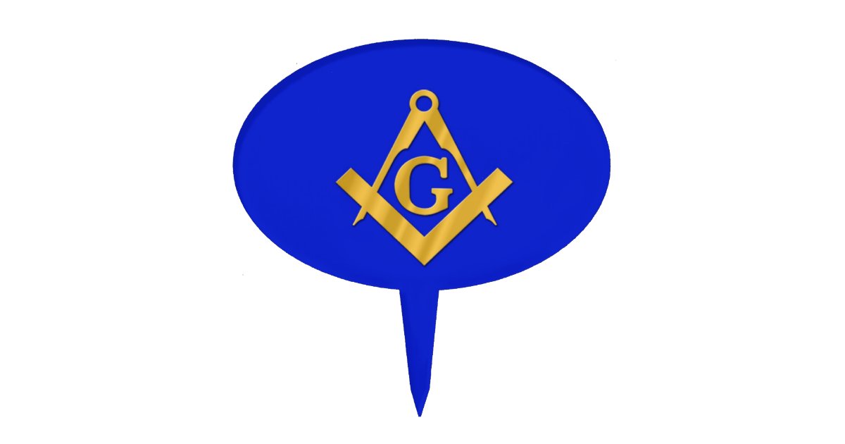 Mason - Masonic Blue Cake Topper | Zazzle