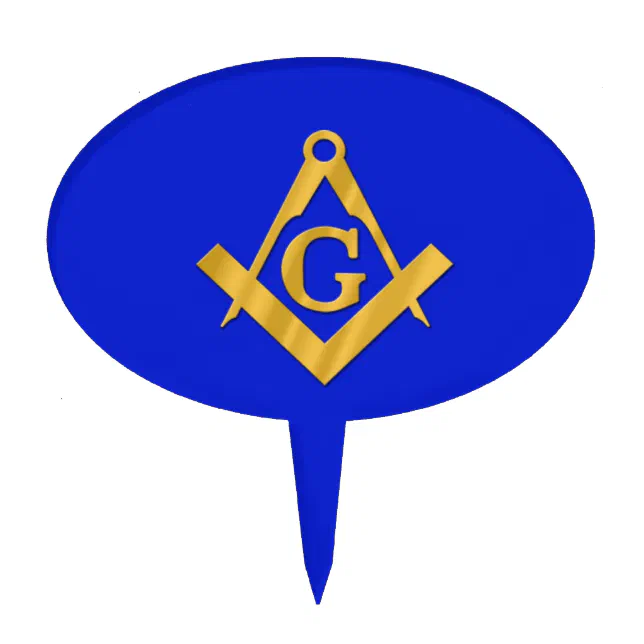 Mason - Masonic Blue Cake Topper | Zazzle