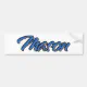 Mason Name blue Aufkleber Sticker Autoaufkleber | Zazzle