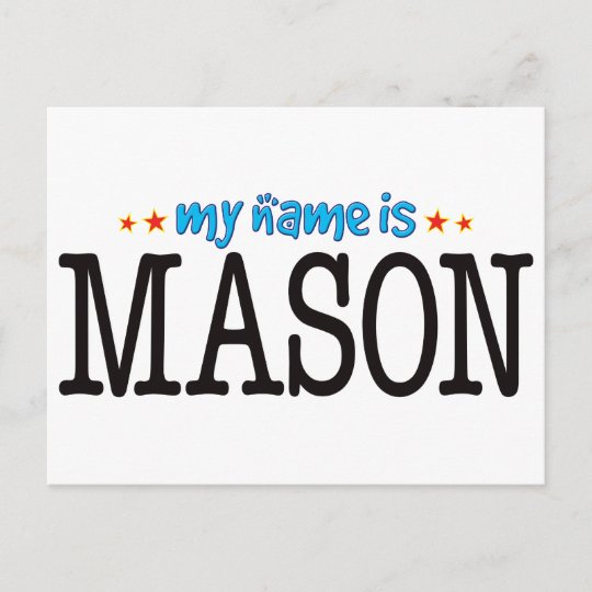 Mason Name Postcard | Zazzle.com