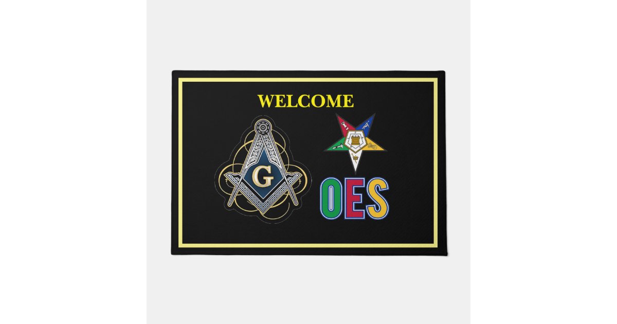 Mason/OES Doormat | Zazzle