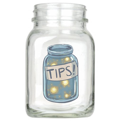 Mason Tips Glow Jar | Zazzle