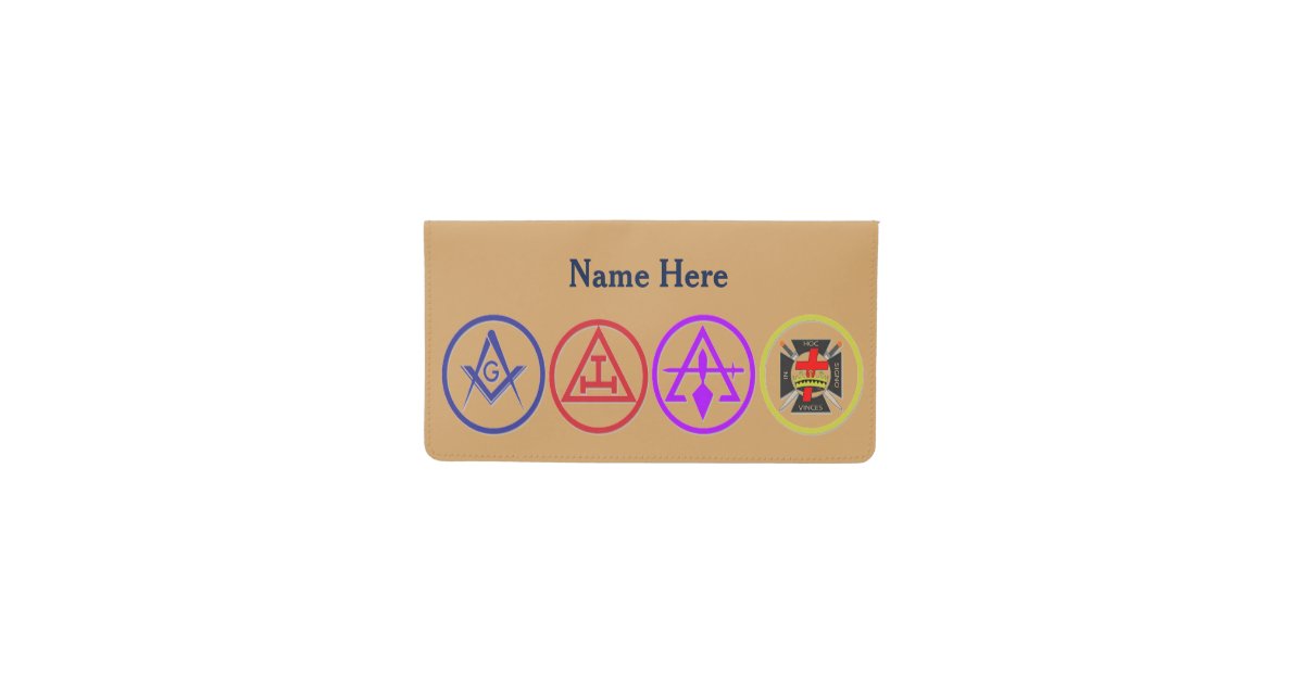 Masonic and Family Checkbook Cover | Zazzle