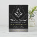 Masonic Annual Installation of Officers Invitation | Zazzle