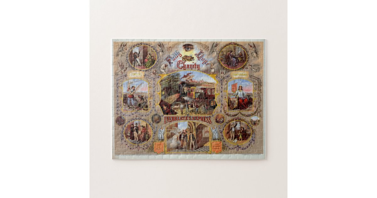 Masonic Anti Drinking Art Jigsaw Puzzle | Zazzle