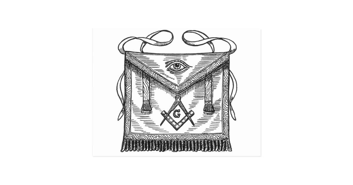 Masonic Apron Postcard | Zazzle.com