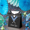 Masonic Black Tuxedo Template Thank You Party Favor Boxes | Zazzle