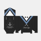 Masonic Black Tuxedo Template Thank You Party Favor Boxes | Zazzle