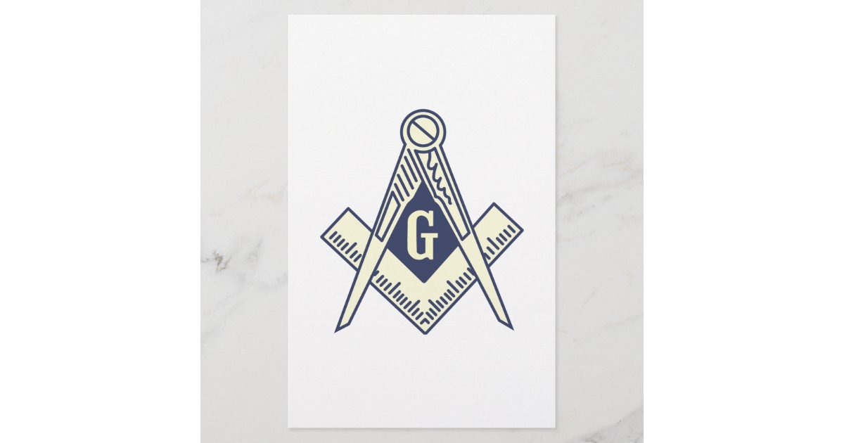 Masonic Blue Lodge Stationary Stationery | Zazzle
