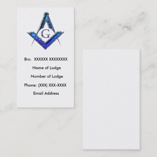 Masonic Business Card 4 | Zazzle