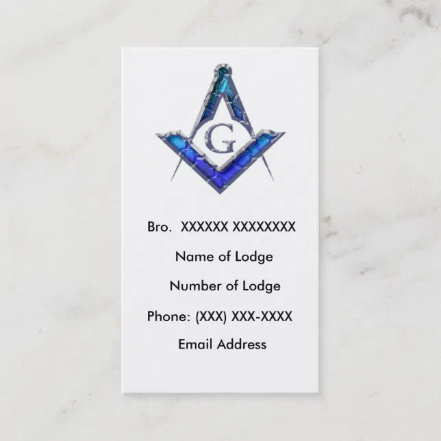 Masonic Business Card 4 | Zazzle