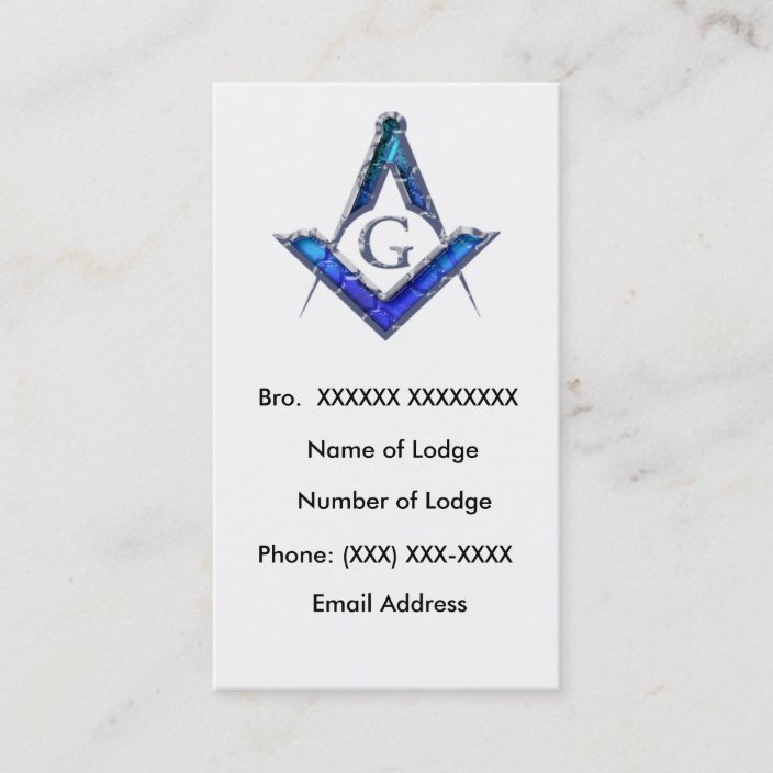 Masonic Business Card 4 | Zazzle.com