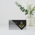 Masonic Business Card Designs | Black Gold Silver | Zazzle