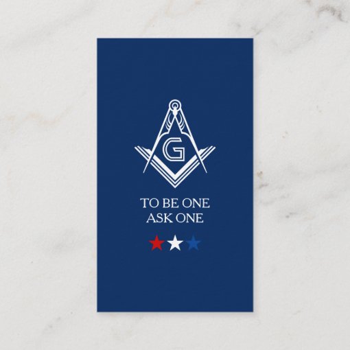 Masonic Business Card Template for Veterans | Zazzle