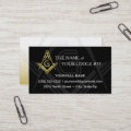 Masonic Business Cards | Black and Gold Freemason | Zazzle