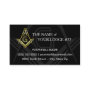 Masonic Business Cards | Black and Gold Freemason | Zazzle