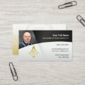 Masonic Business Cards Black Gold Freemason Photo | Zazzle