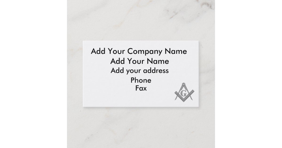 Masonic Card | Zazzle