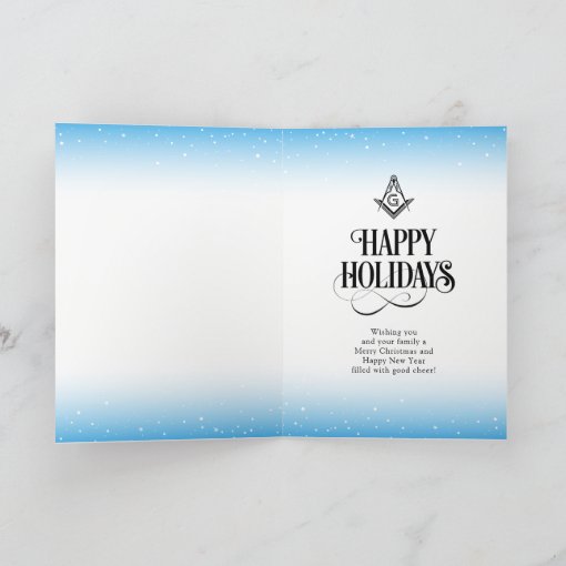 Masonic Christmas Cards | Freemason Happy Holidays | Zazzle