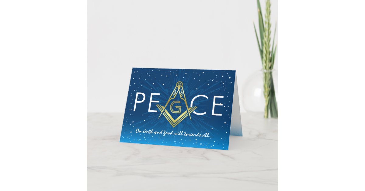 Masonic Christmas Cards | Freemasonry Holiday | Zazzle