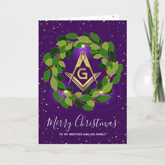 Masonic Christmas Cards | Grand Lodge Holiday | Zazzle