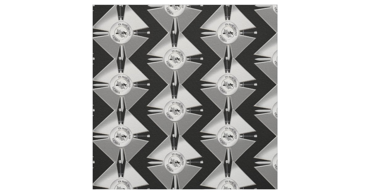 Masonic cross fabric | Zazzle.com