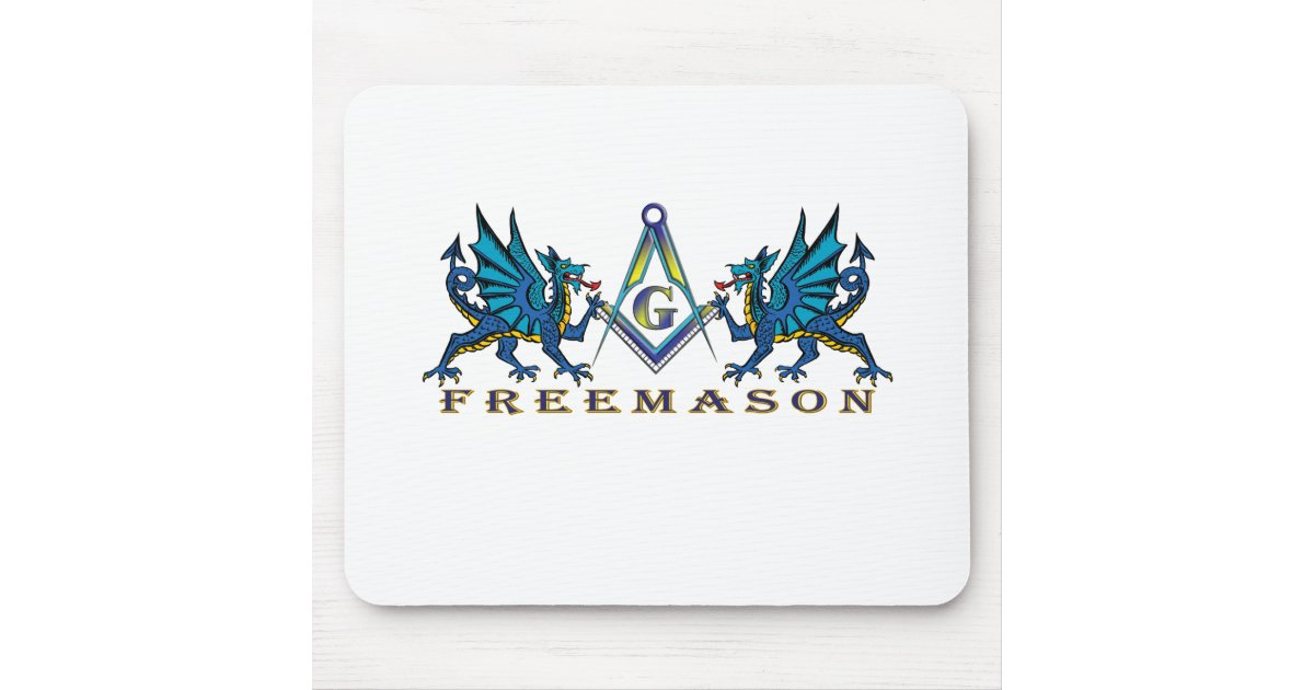 Masonic dragons mouse pad | Zazzle