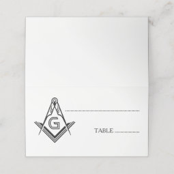 Masonic Folded Table Cards | Freemason Decorations | Zazzle