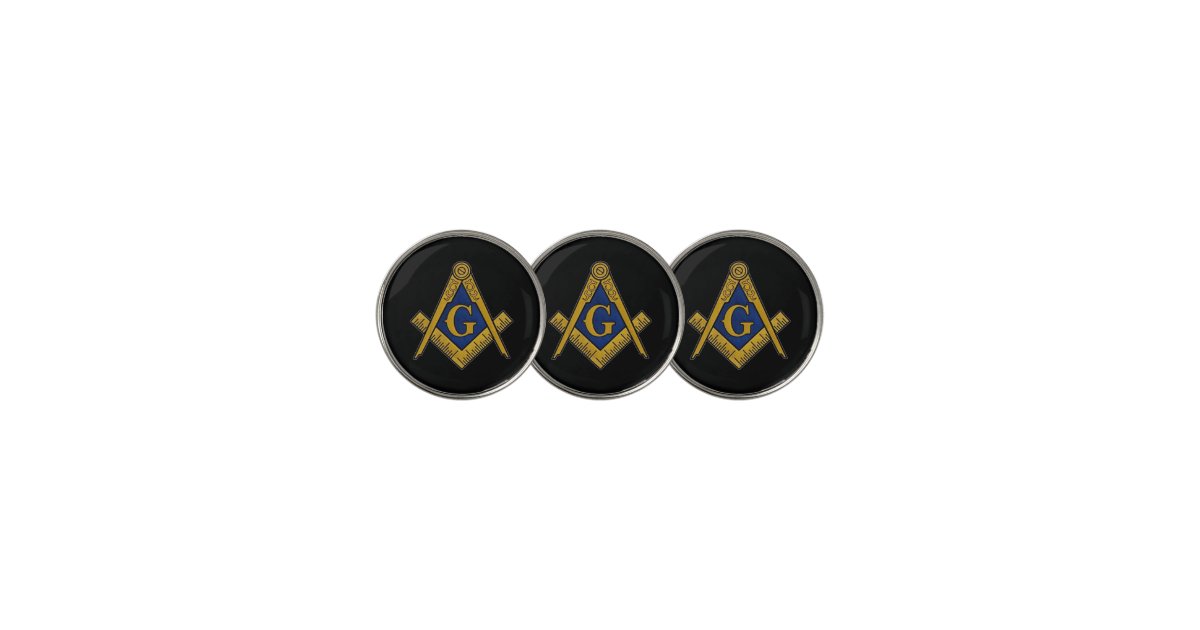 Masonic Freemasons Masonry Oes Square and Compass Golf Ball Marker | Zazzle