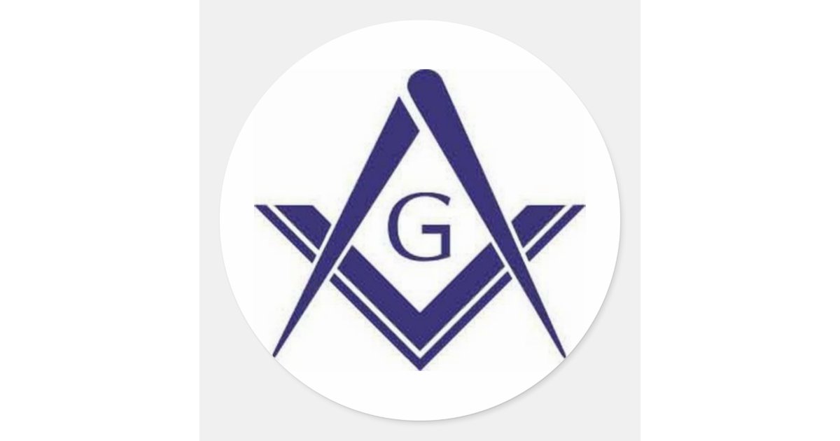 Masonic "G" Products Classic Round Sticker | Zazzle