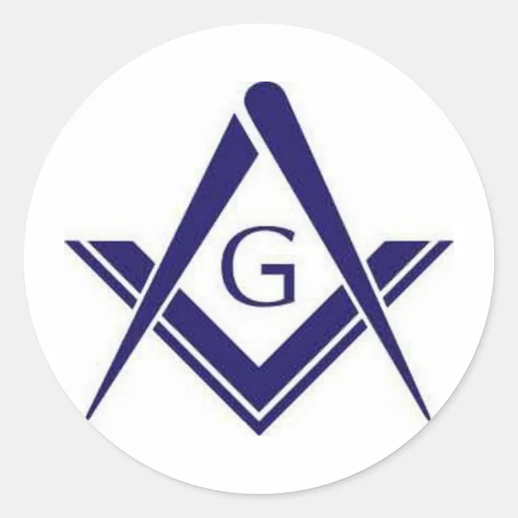 Masonic "G" Products Classic Round Sticker | Zazzle