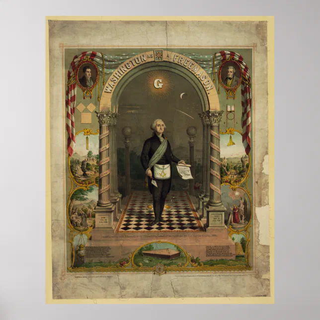 Masonic George Washington Poster | Zazzle
