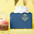 Masonic Gift Wrapping Paper | Freemason Navy Gold | Zazzle