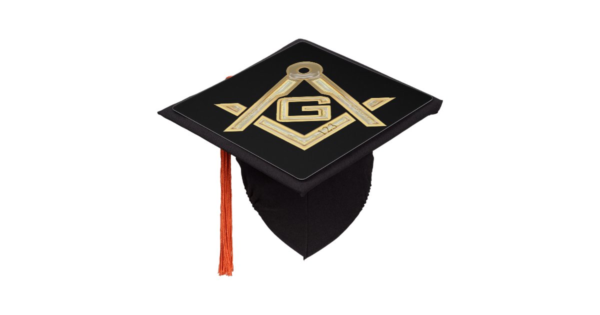 Masonic Golden Rush Graduation Cap Topper | Zazzle