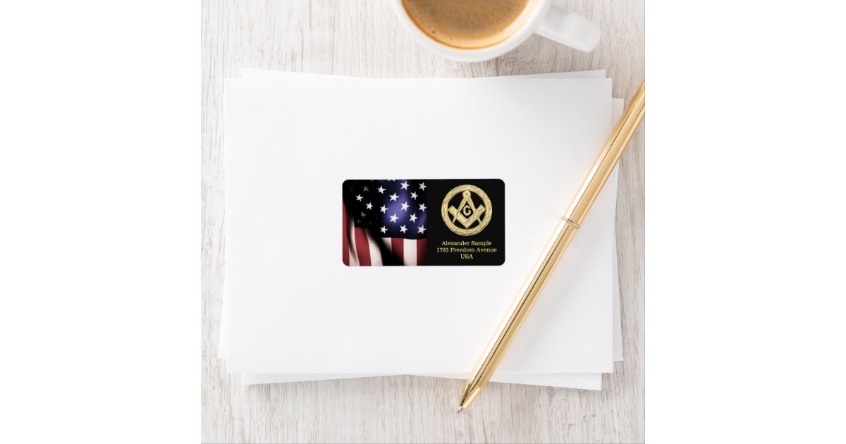 Masonic Golden Rush Label | Zazzle