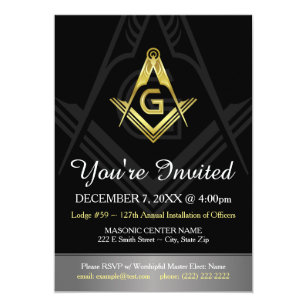 Masonic Lodge Invitations | Zazzle