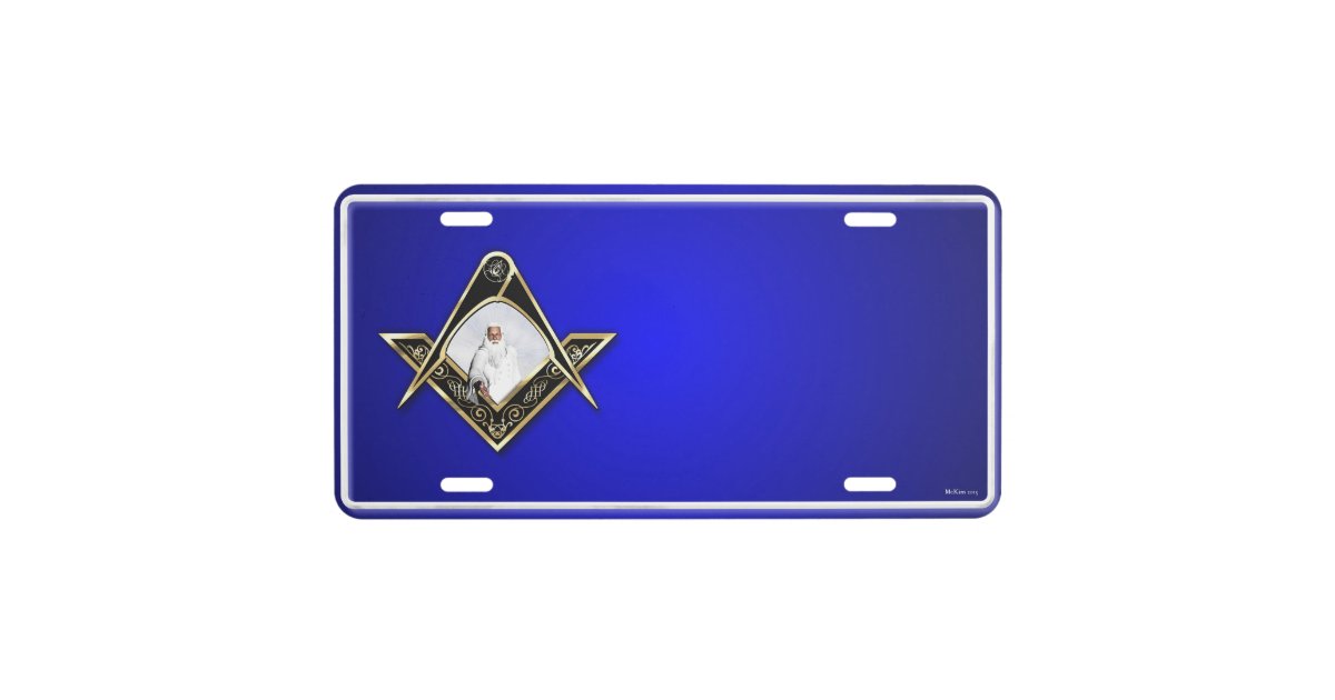 Masonic License Plate Invite | Zazzle