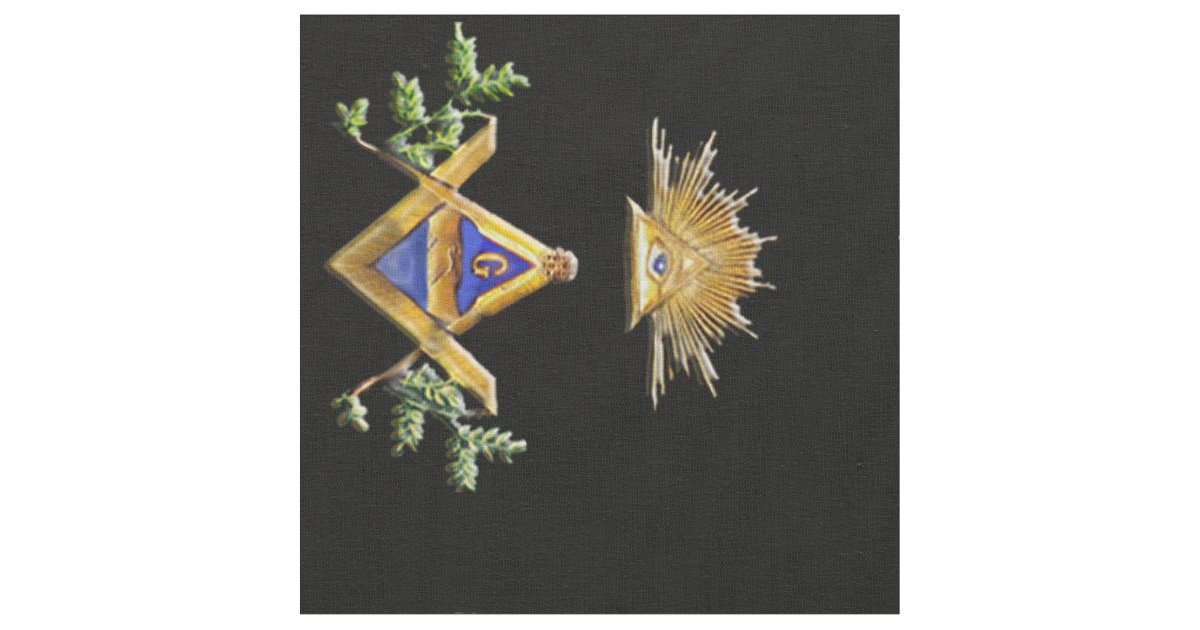 Masonic Life Fabric | Zazzle